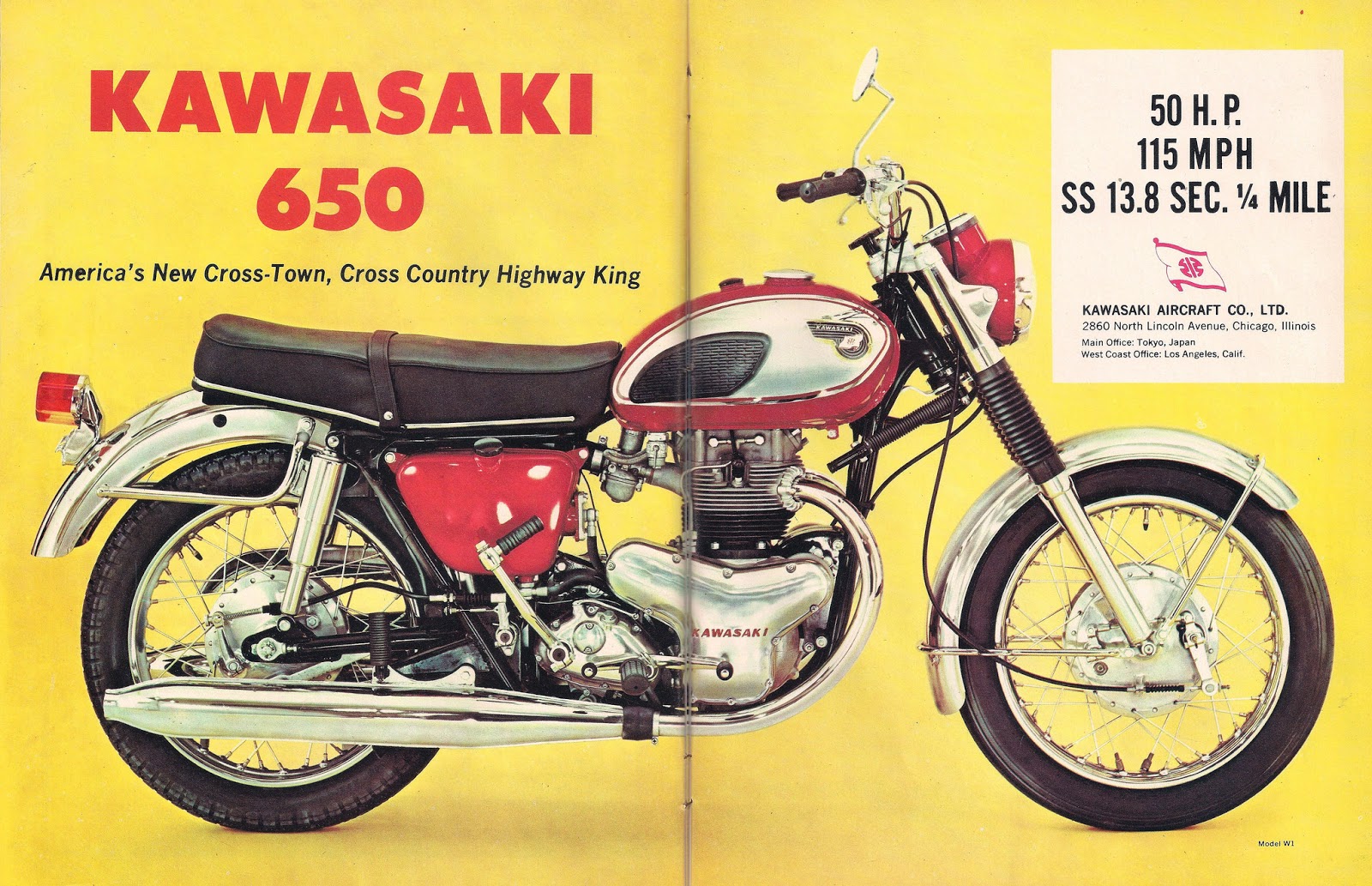 1967 Kawasaki W1 – MotorcycleRewind